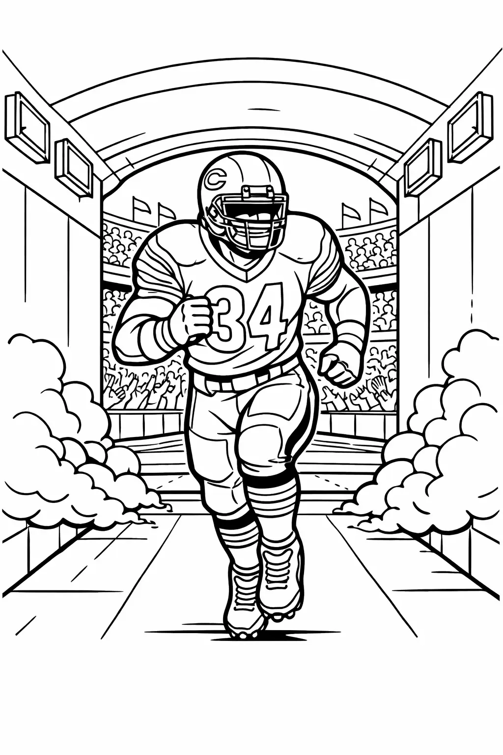 Free chicago bears coloring pages generator – 16 chicago bears coloring ...