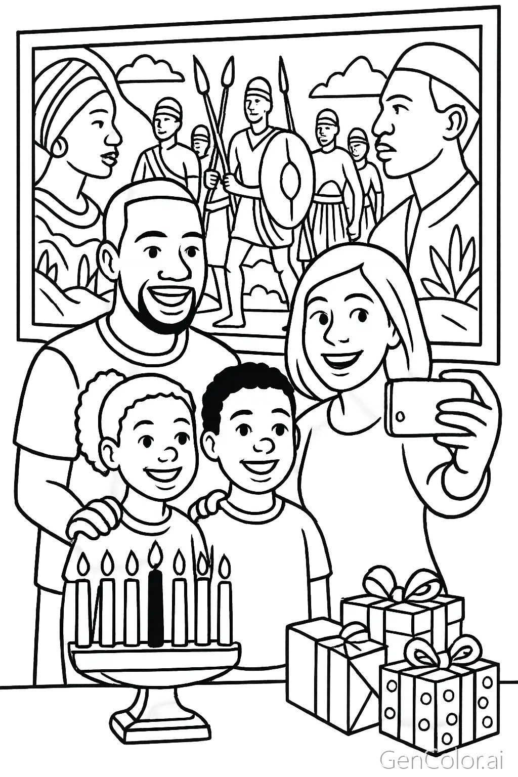 Free kwanzaa coloring pages generator – 20 kwanzaa coloring pages to ...