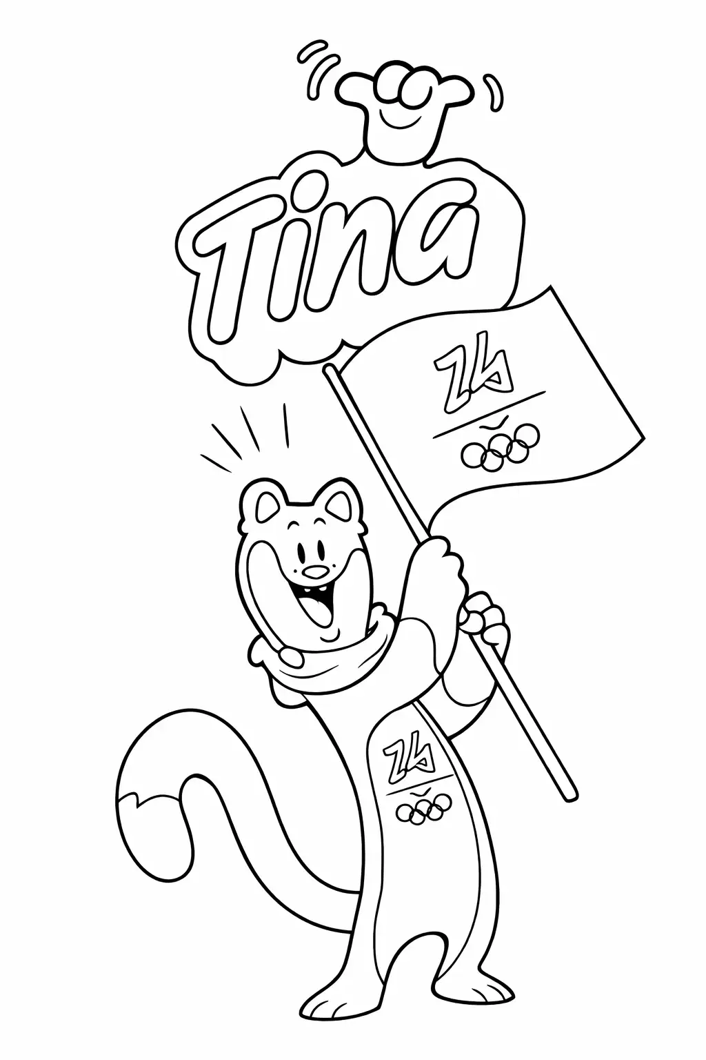 Free tina and milo winter olympics 2026 coloring pages generator – 20 ...