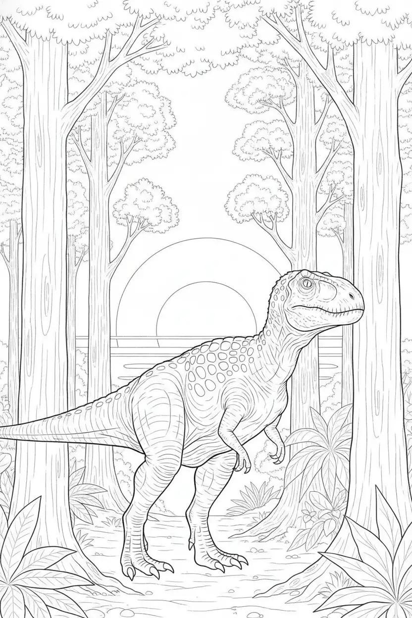 Free giganotosaurus coloring page generator – 15 giganotosaurus ...