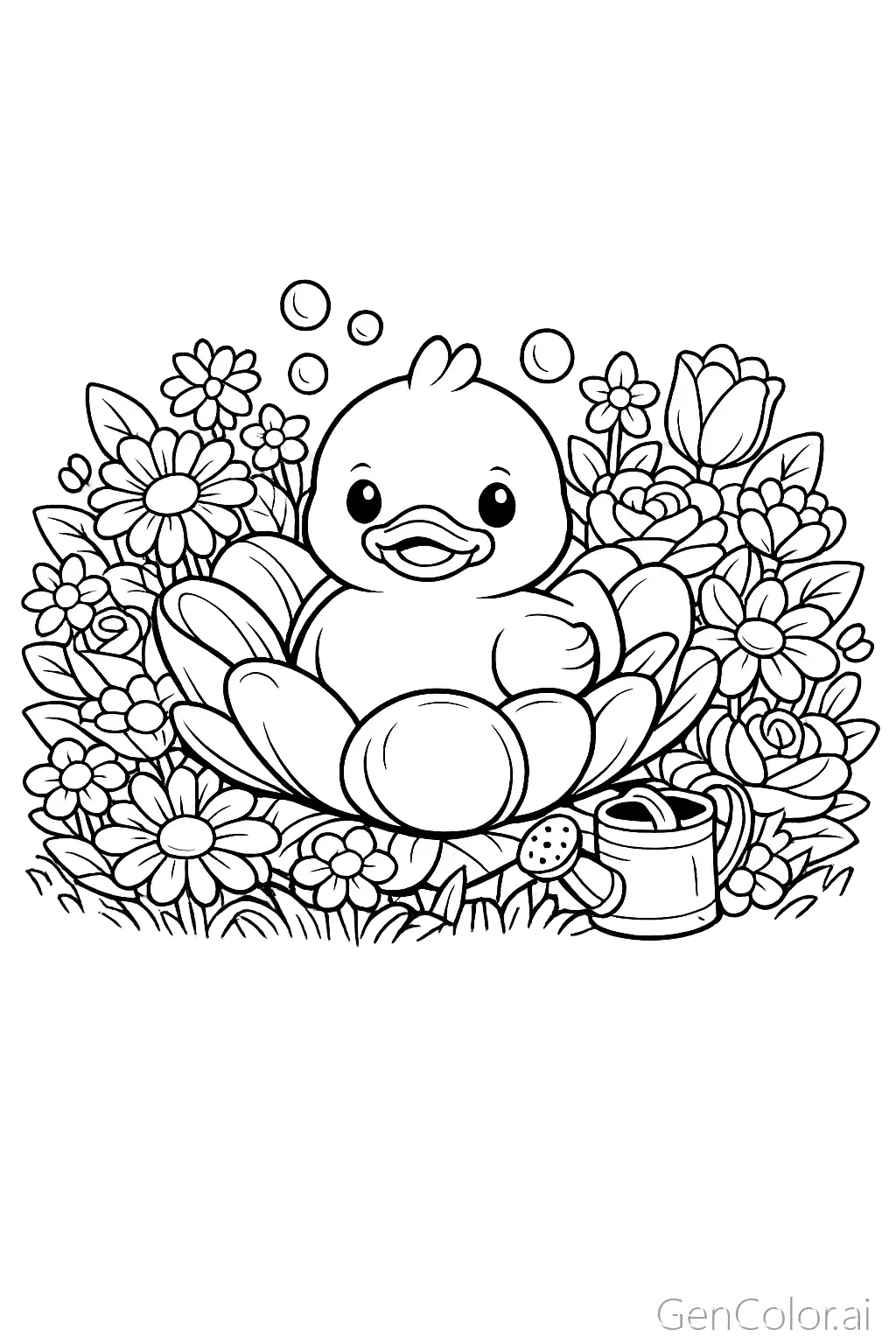 Free rubber duck coloring pages generator – 20 rubber duck coloring ...