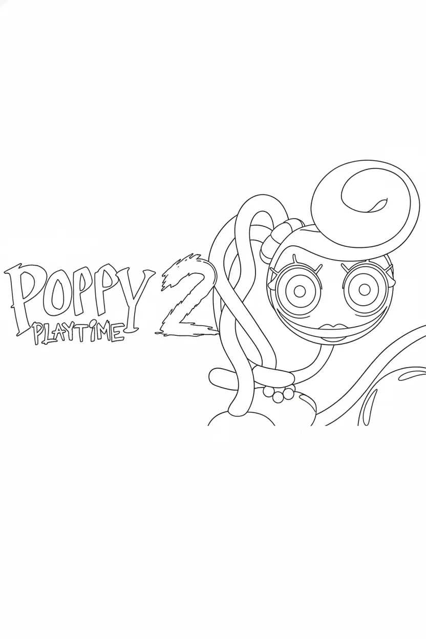 Free Poppy Playtime coloring pages generator – 20 Poppy Playtime ...