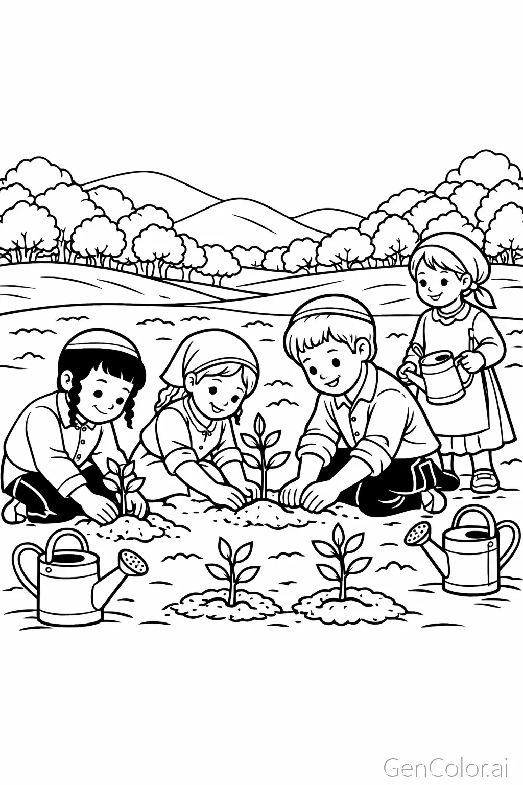 Free tu bishvat coloring pages generator – 20 tu bishvat coloring pages ...