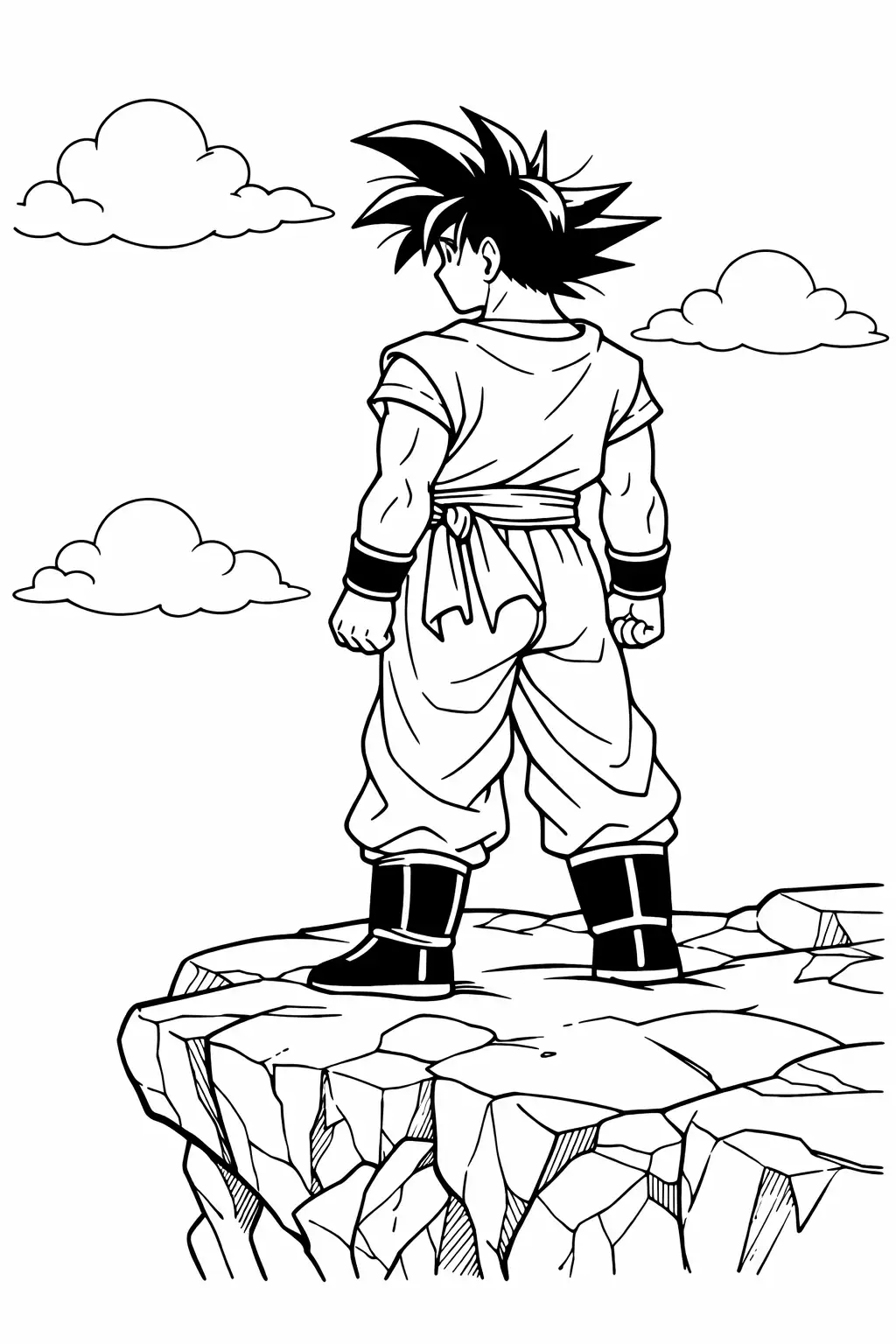 Free goku coloring pages generator – 20 goku coloring pages to Download