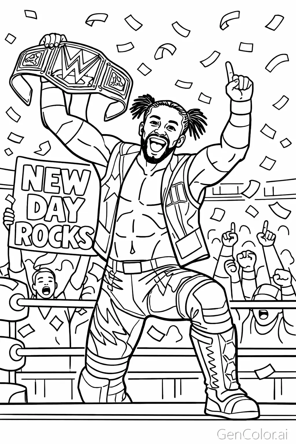 Free wwe coloring pages generator – 19 wwe coloring pages to Download