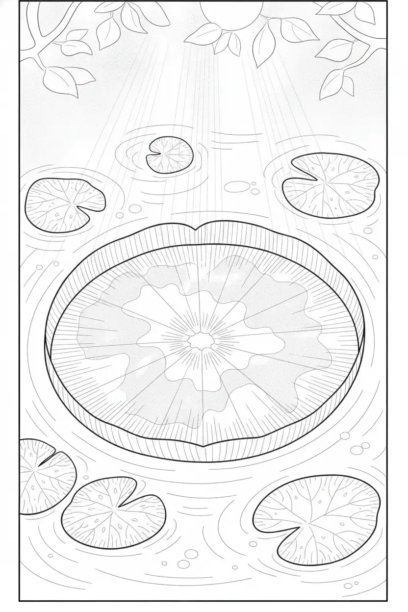 Free lily pad coloring page generator – 17 lily pad coloring page to ...