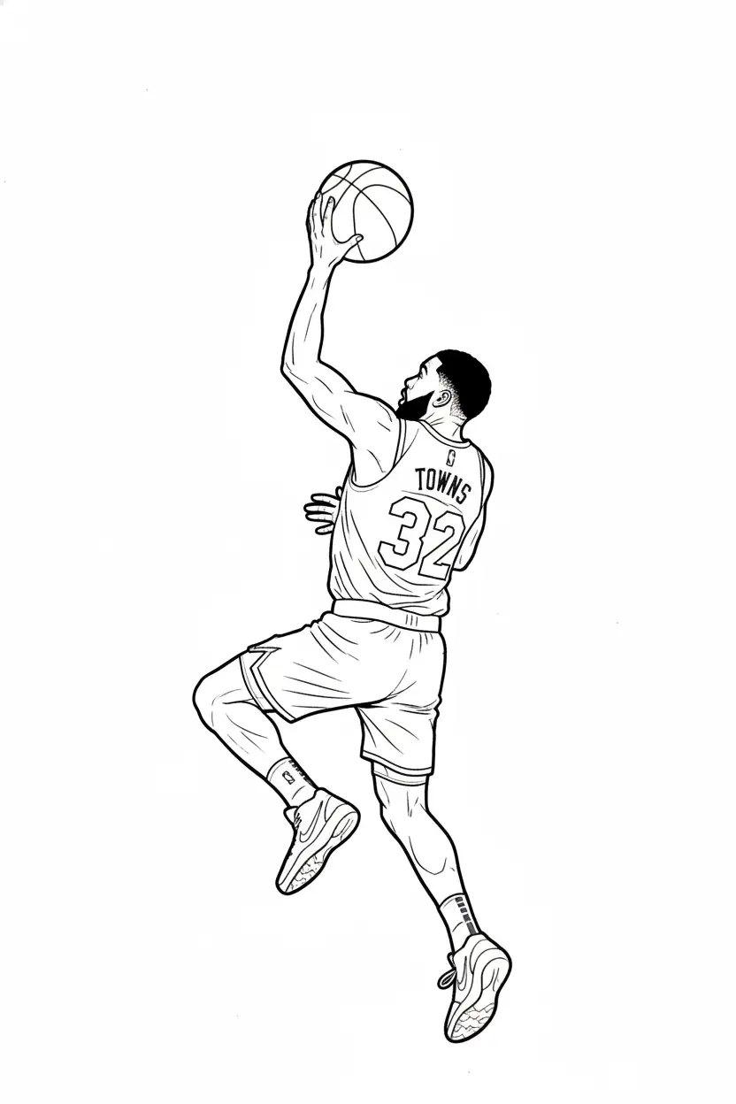 Free basketball player coloring pages generator – 20 basketball player ...