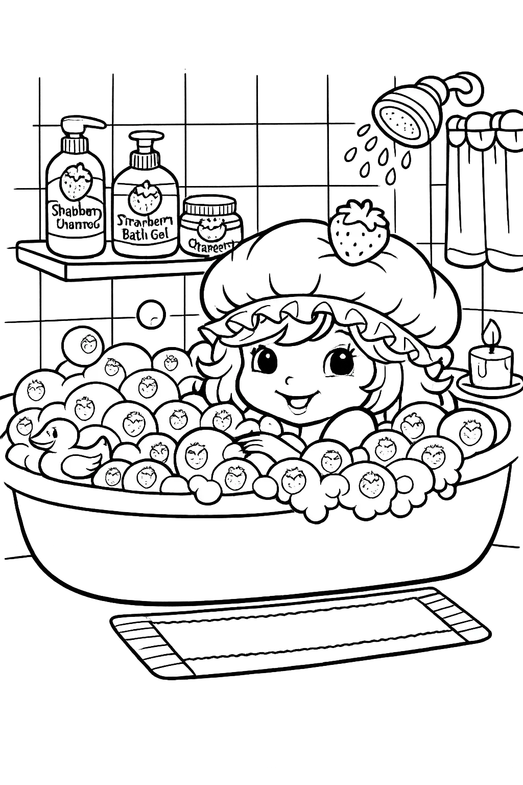 Free strawberry shortcake coloring pages generator – 20 strawberry ...
