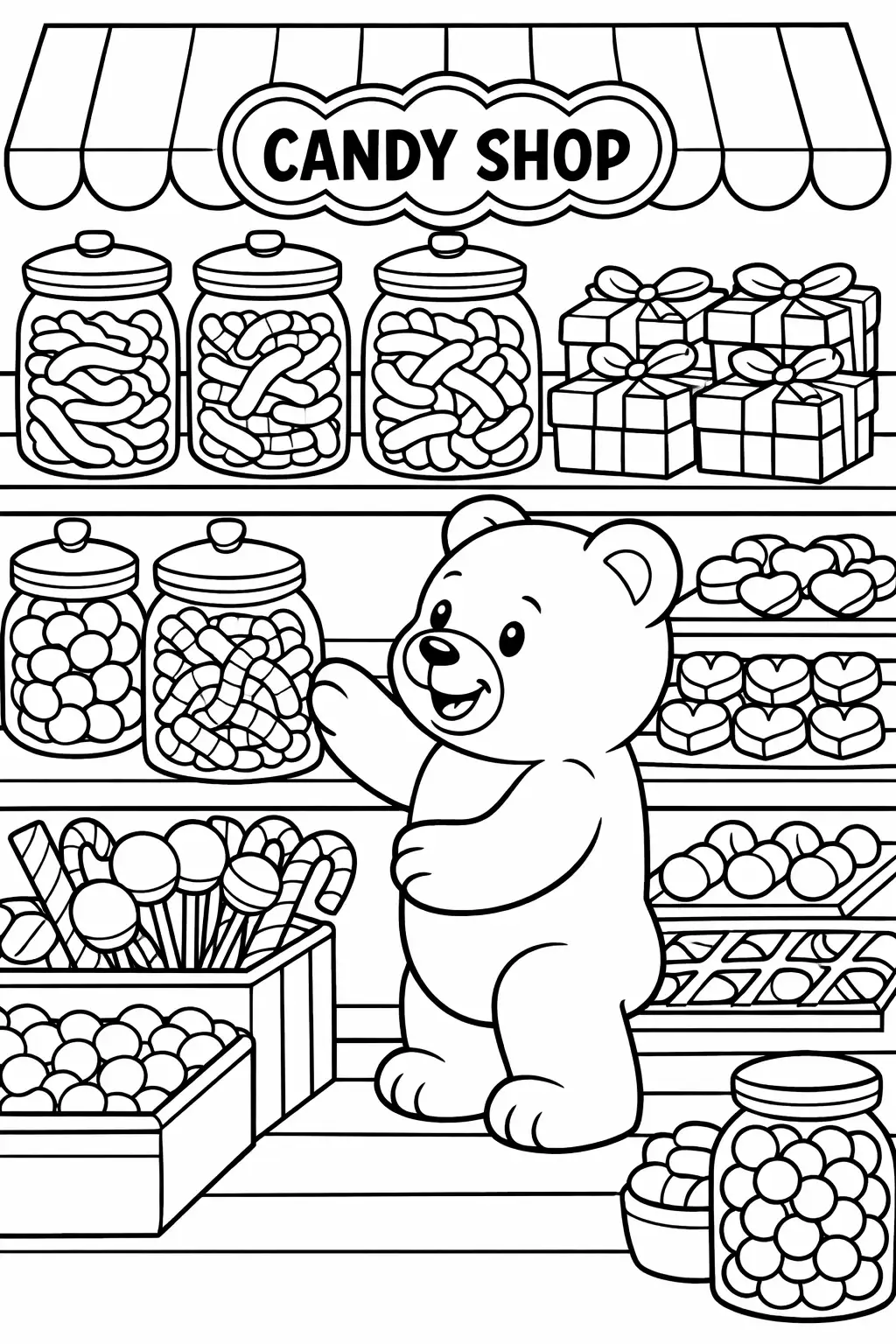 Free gummy bear coloring pages generator – 17 gummy bear coloring pages ...