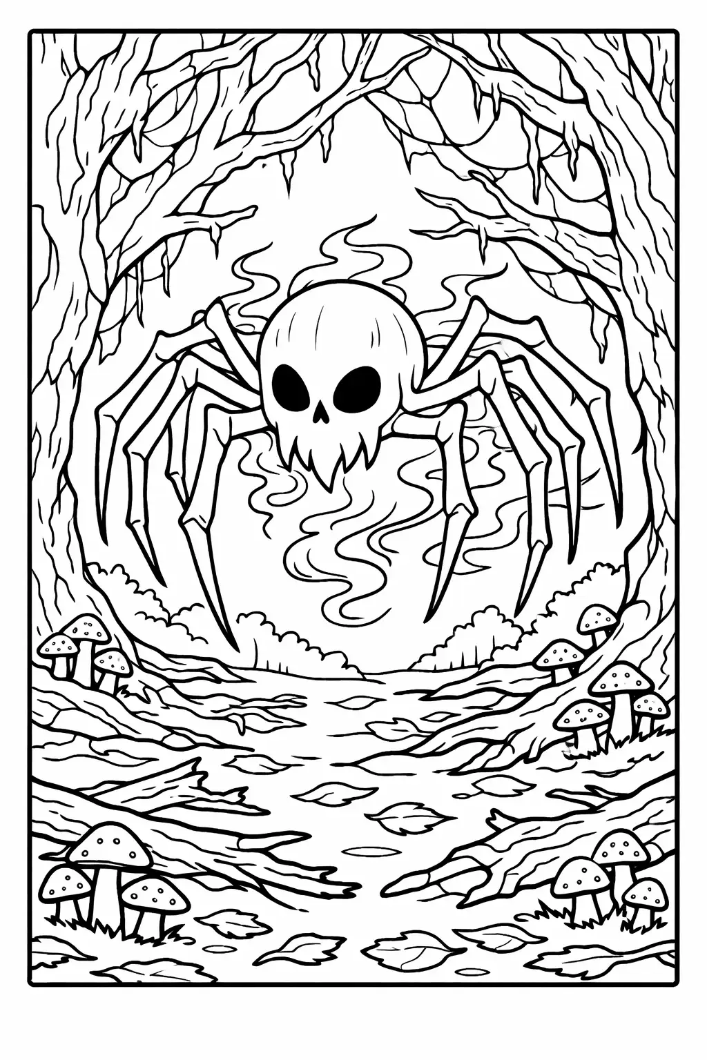 Free ghost spider coloring page generator – 20 ghost spider coloring ...