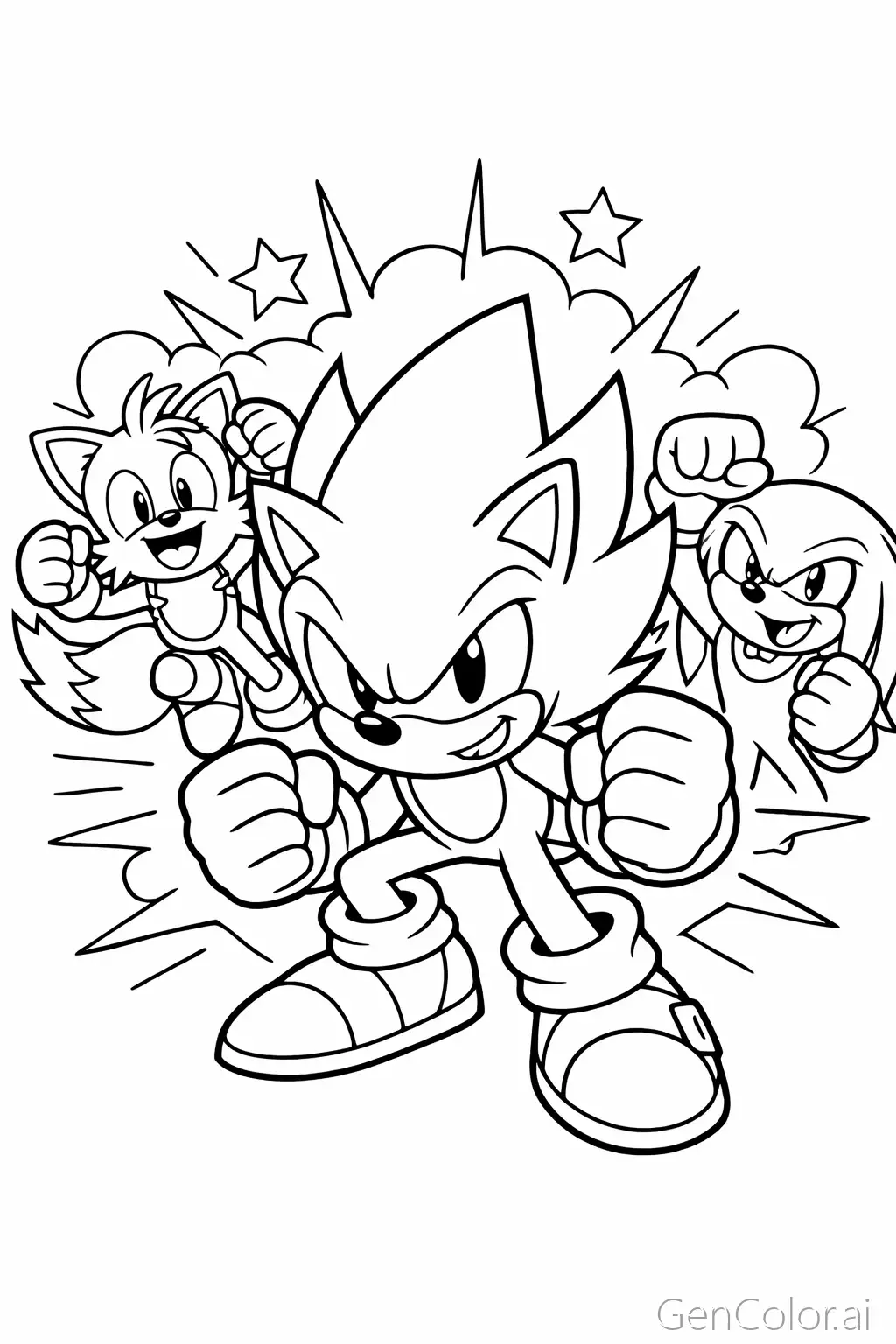 Free super sonic coloring page generator – 20 super sonic coloring page ...