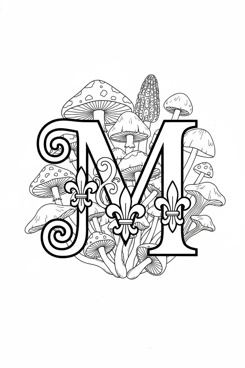 Free mushroom coloring pages generator – 21 mushroom coloring pages to ...