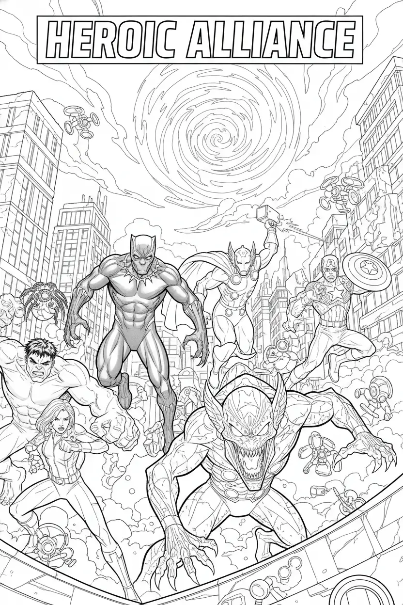 Free black panther coloring pages printable generator – 16 black ...