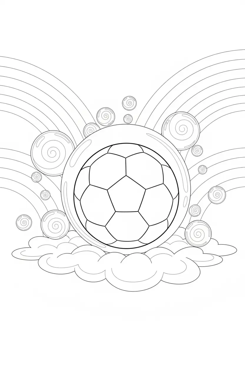 Free soccer ball coloring page generator – 14 soccer ball coloring page ...