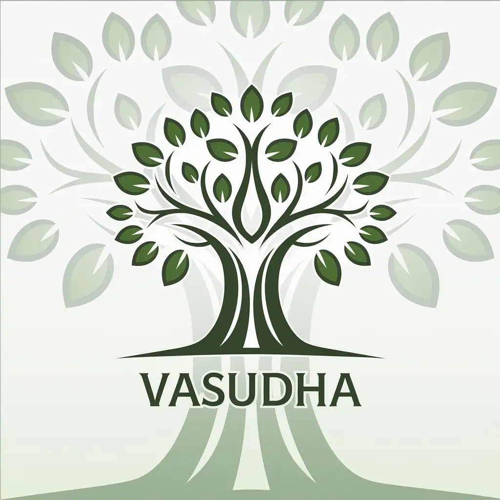 Vasudha Logo Vasudha Branding | Freelancer