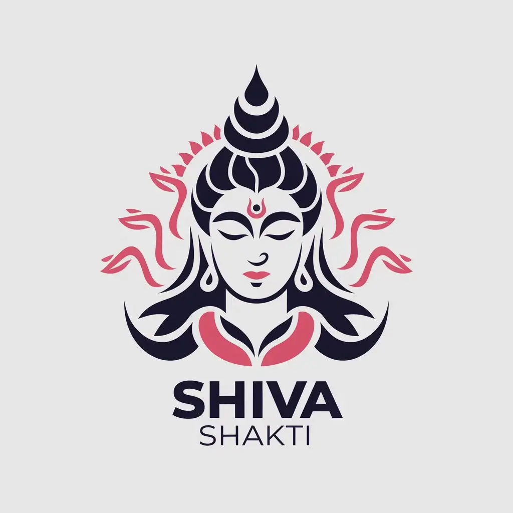 Logotipo De Shiva Shakti Shiva Der Höchste Gott Im Hinduismus