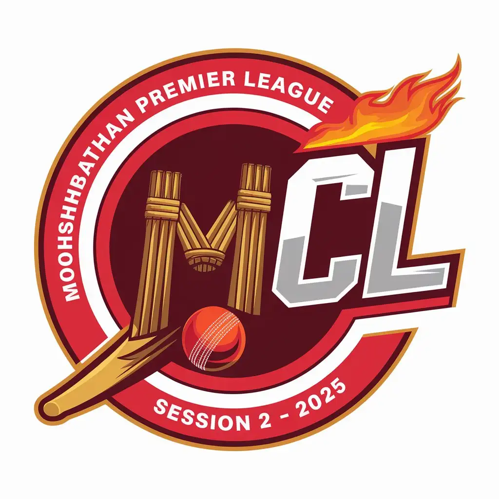 Logotipo De Cricket Mpl Cricket League Logo Vector Art, Icons, And