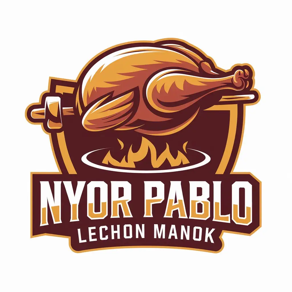 Lechon Manok Logo Design Template