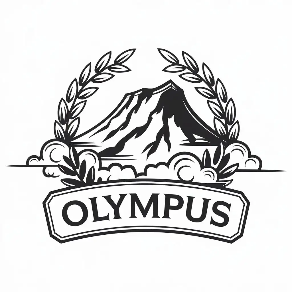 Olympus Mountain Logo Designs Greece: Mount Olympus. /Nsteel