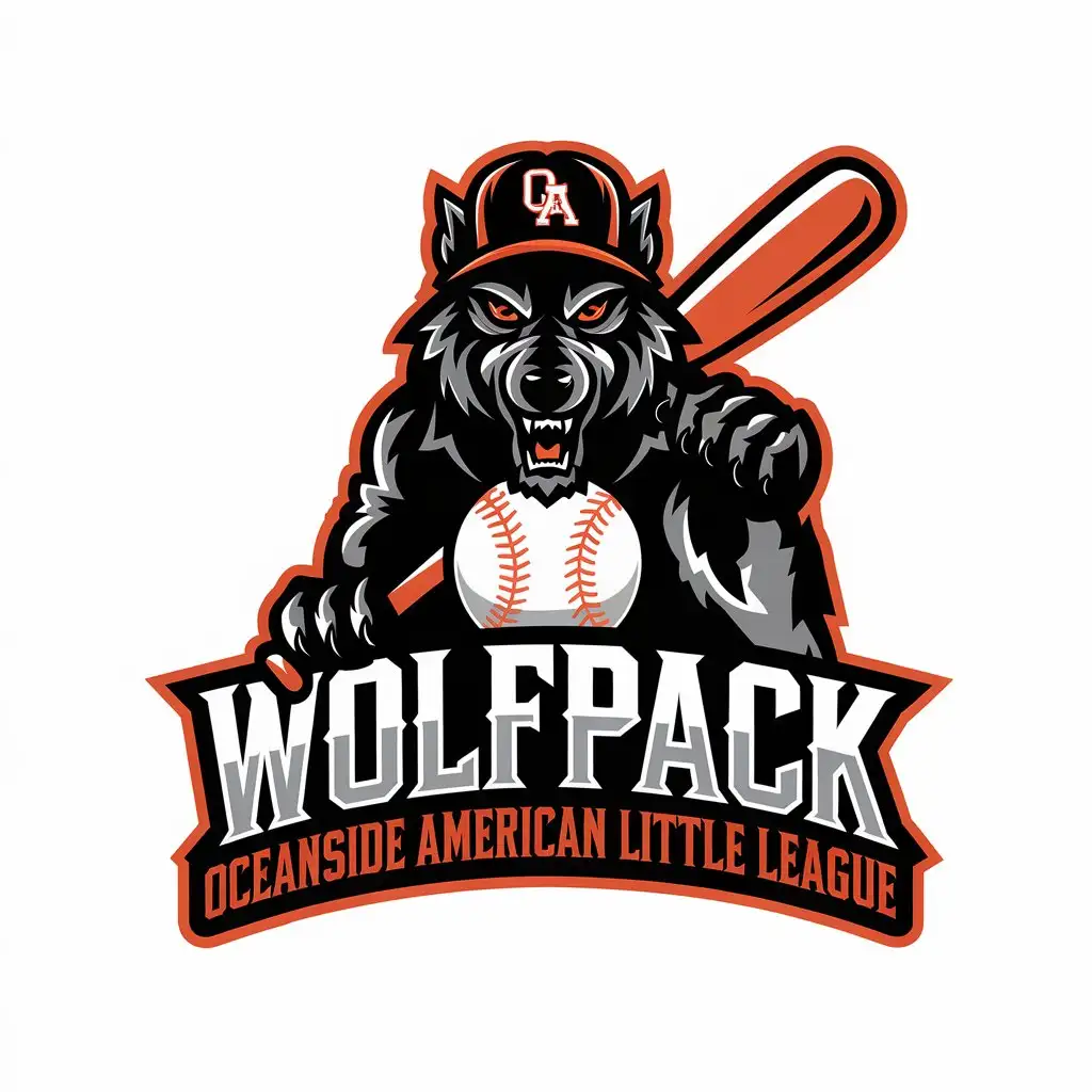 Wolfsrudel Baseball Logo RUFFLE CREW (Wolfpack) – PersonaliTees