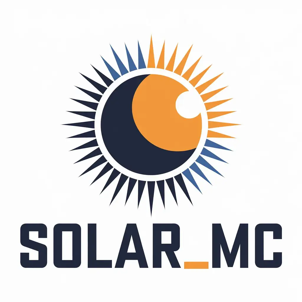Sun Tracker Vector Logo Tracking System Solar Panel Glyph Icon Vector