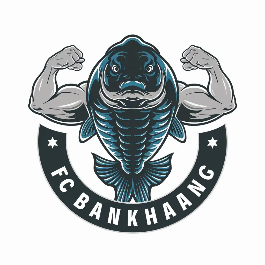 Carp Fc Logo LOGO Design For FC Bolwerk Powerful Carp Fish With