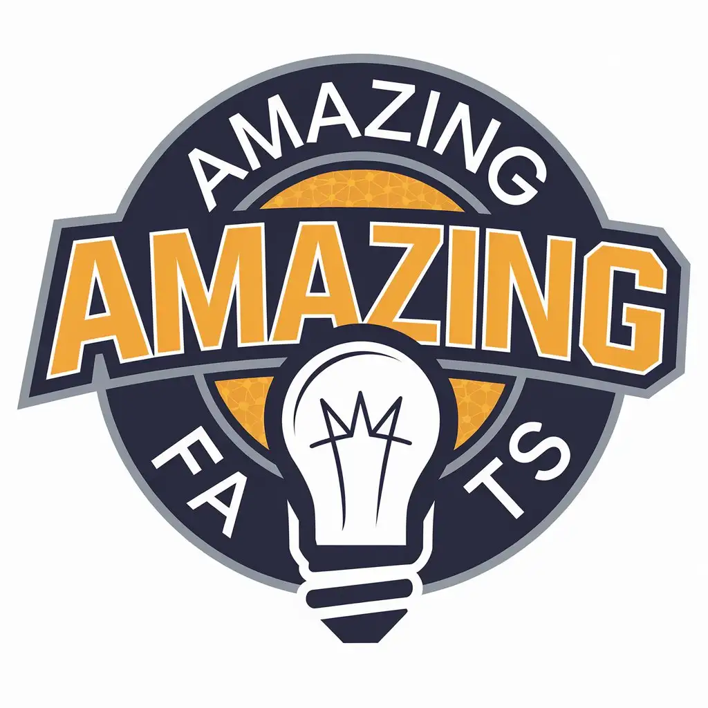 Amazing Facts Logo Fact Text Effect And Logo Design Word